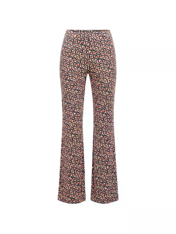 Diane Von Furstenberg Brooklyn Flared Trousers - Blue