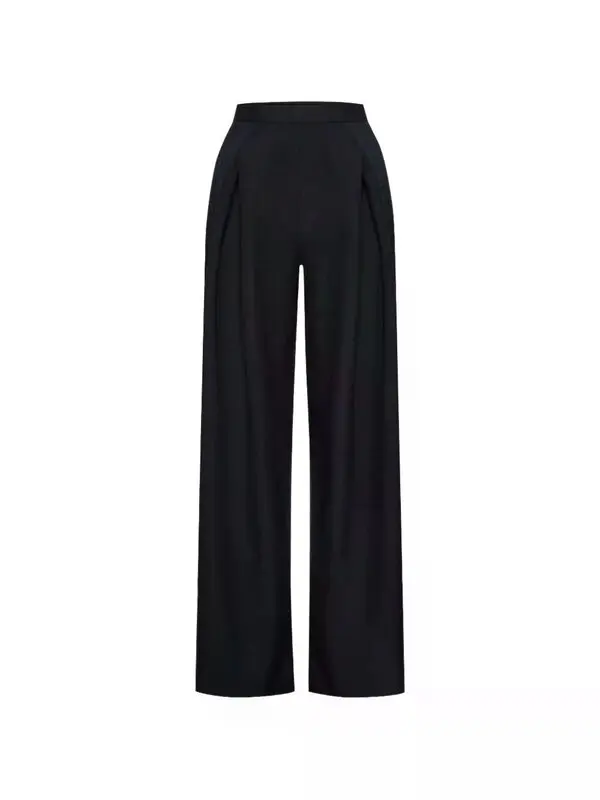 JEAN PAUL GAULTIER Pleated Straight-leg Trousers - Blue