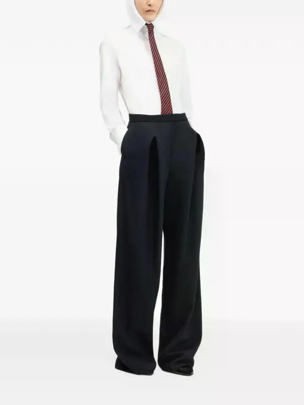 JEAN PAUL GAULTIER Pleated Straight-leg Trousers