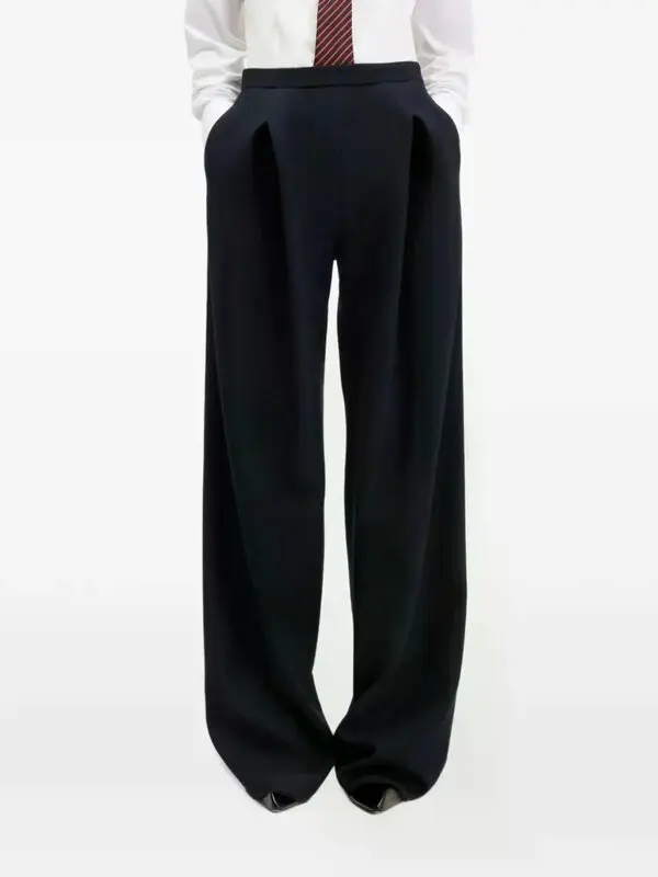 JEAN PAUL GAULTIER Pleated Straight-leg Trousers