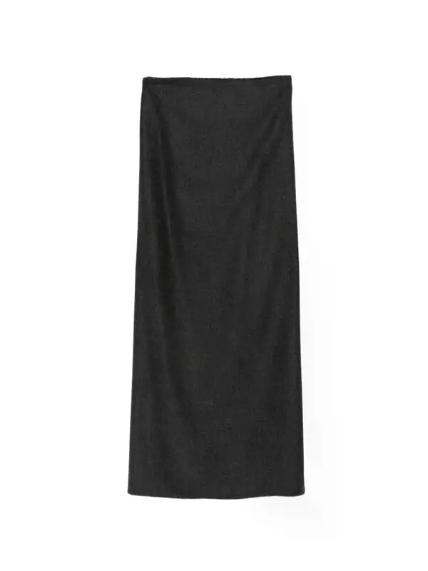 Dusan Sarong-style Flannel Skirt