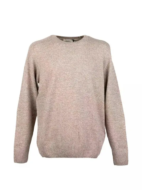 BROOKSFIELD Mélange-effect Crew-neck Sweater