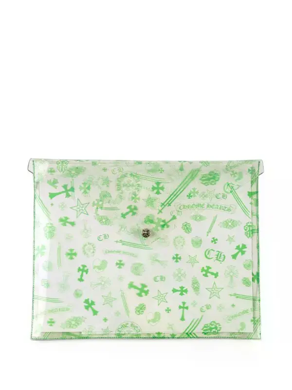 Chrome Hearts Logo-print Clutch Bag