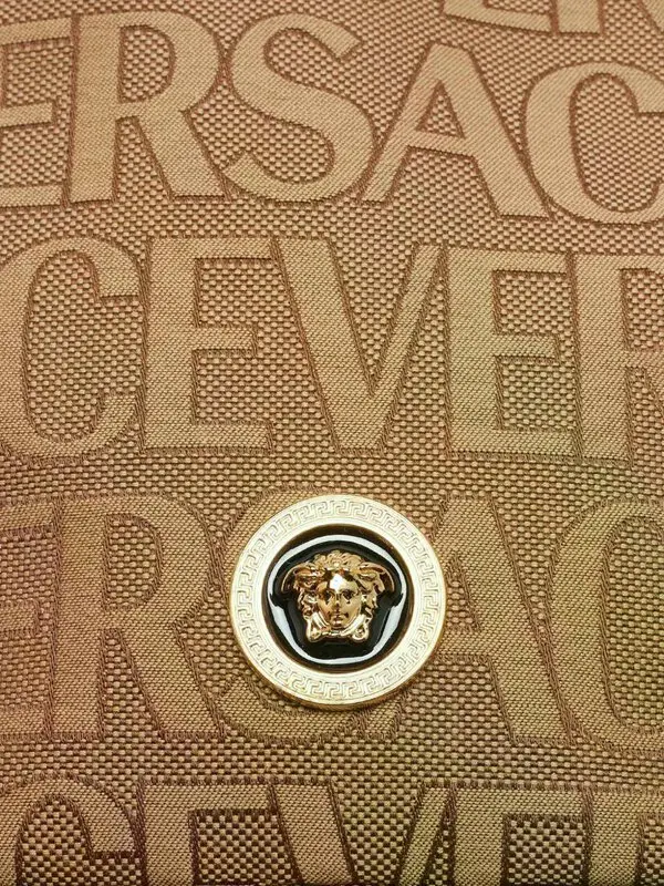 Versace Logo-pattern Messenger Bag
