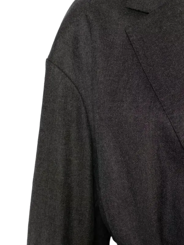 Brunello Cucinelli Long-sleeve Belted Blazer - Grey