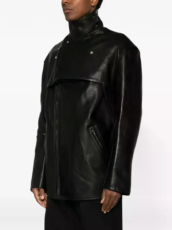 Rick Owens Layered Leather Jacket
