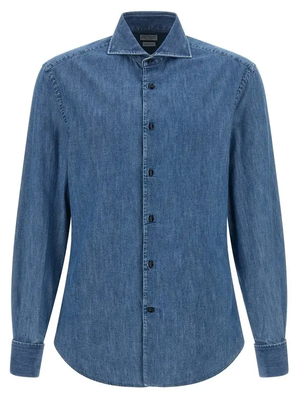 Brunello Cucinelli Denim Shirt - Blue