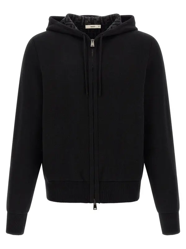 Fendi Cashmere Hoodie - Black