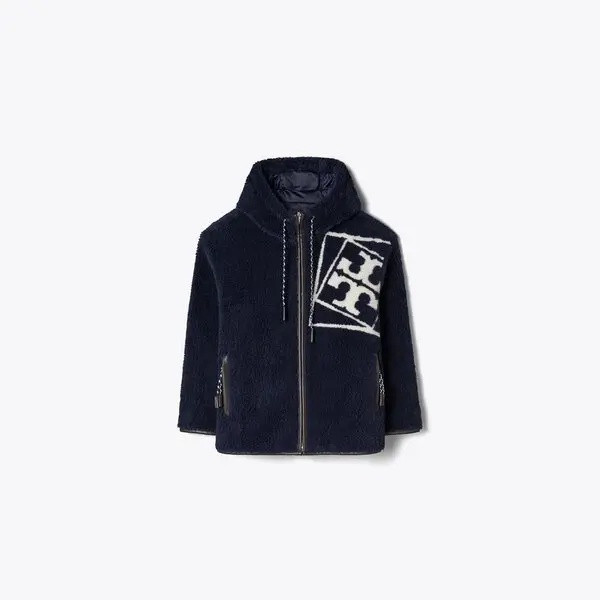 Tory Burch Logo Fleece Jacket