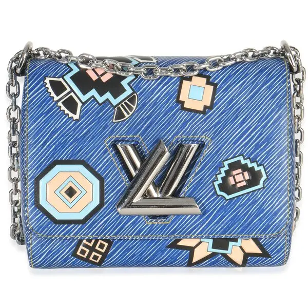 LOUIS VUITTON Denim Aztec Epi Twist Pm - Blue