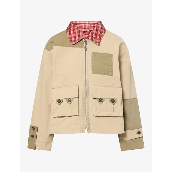 DAMSON MADDER Marcelle Reversible Cotton Barn Jacket