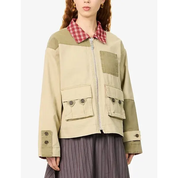 DAMSON MADDER Marcelle Reversible Cotton Barn Jacket