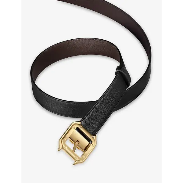 Cartier Santos De Reversible Leather Belt