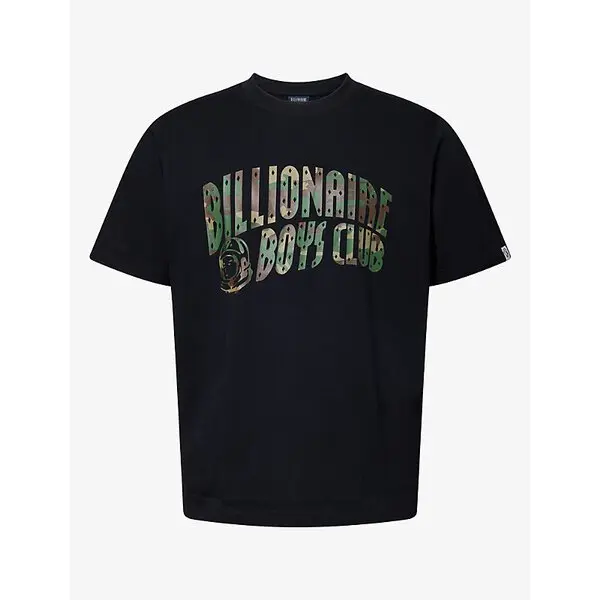 BILLIONAIRE BOYS CLUB Camo Arch Logo Cotton T-shirt - Black