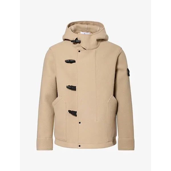 Stone Island Melton Wool-blend Duffle Coat