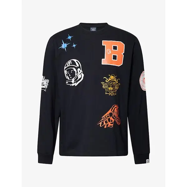 BILLIONAIRE BOYS CLUB Multi Graphic Long-sleeve Cotton T-shirt
