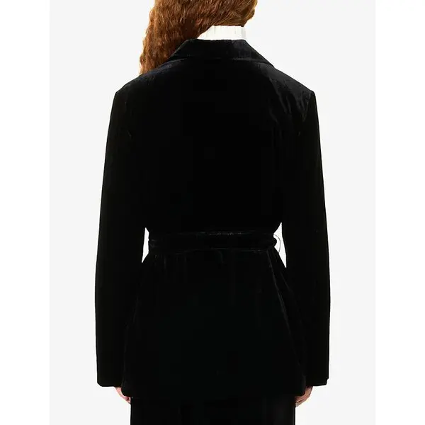 Max Mara Belted Velvet Jacket