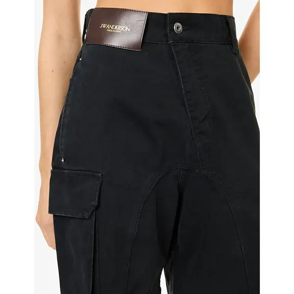 JW Anderson Twist Patch-pocket Cotton Shorts