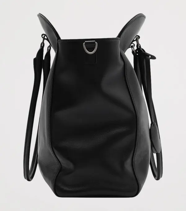 Burberry Leather Knight Stamp Tote Bag