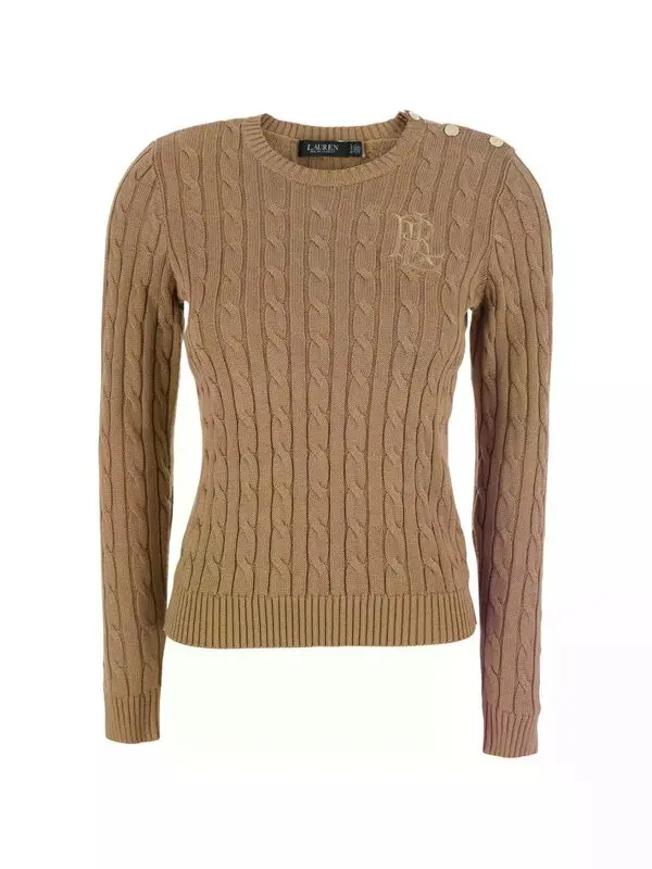 Ralph Lauren Cable-knit Button-detail Sweater