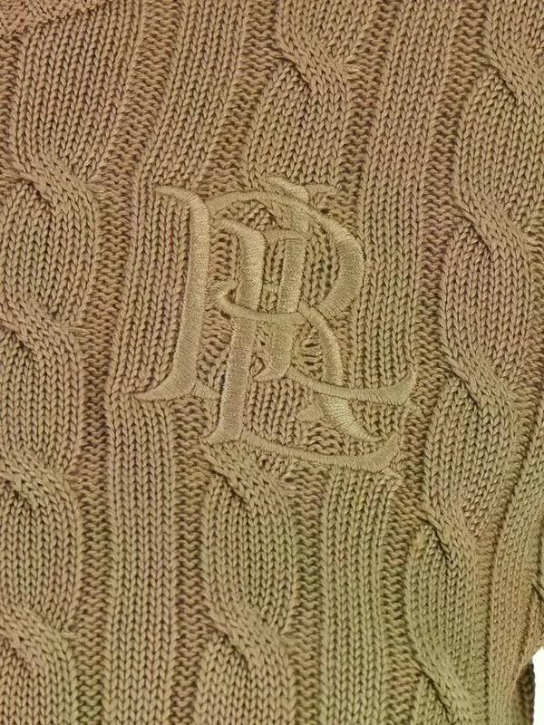 Ralph Lauren Cable-knit Button-detail Sweater