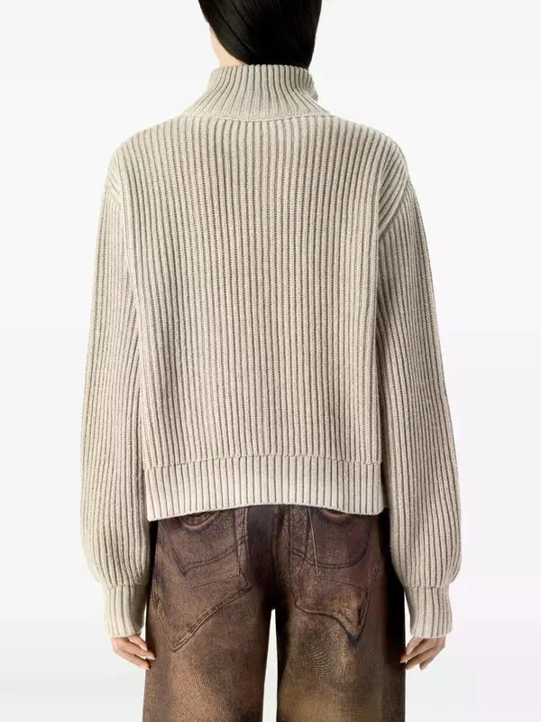 Camper Ribbed Quarter-zip Sweater