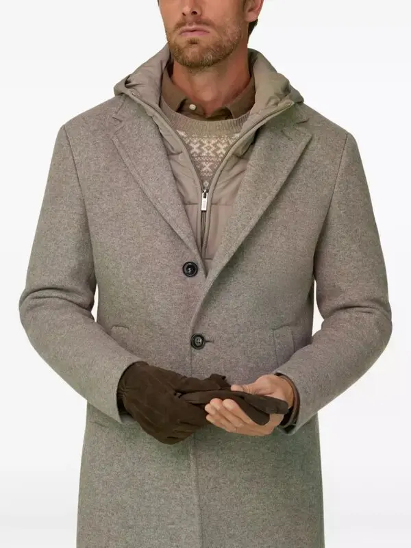 Boggi Milano Coat In Wool-blend B Jersey
