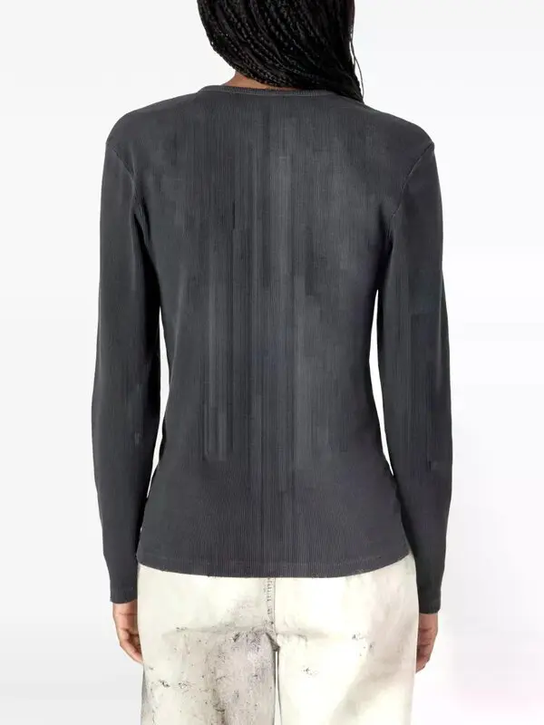 Camper Ribbed-knit Henley Sweater