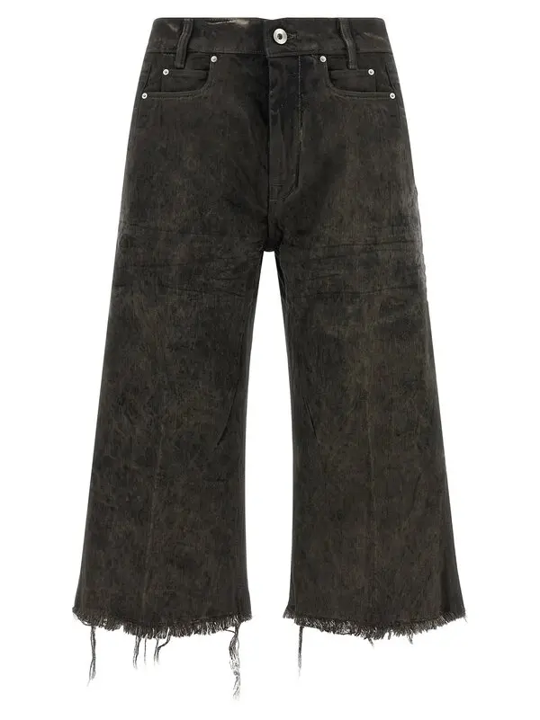 Rick Owens Bolan Cutoff' Bermuda Shorts - Gray