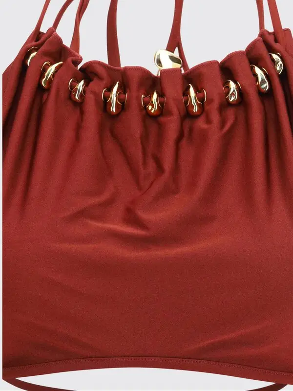 Zimmermann Crew Neck Bikini With Metal Ring And Tie-up Fastenings