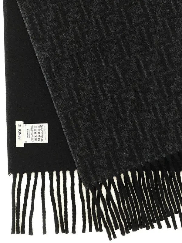 Fendi Ff Double-face Scarf - Black