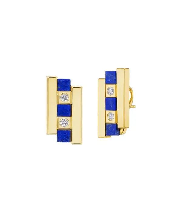 BRIONY RAYMOND Jumbo Carousel Diamond Tiered Earrings