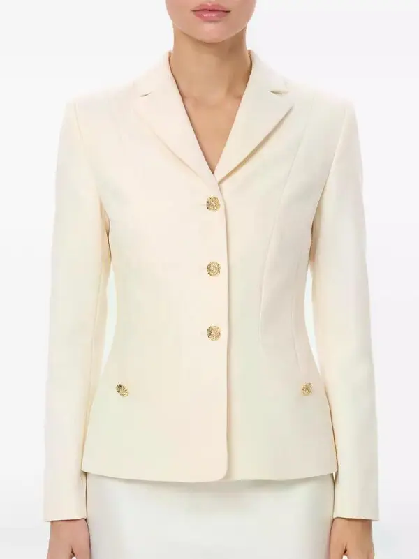 POST MERIDIEM Gold-tone Buttoned Fitted Jacket