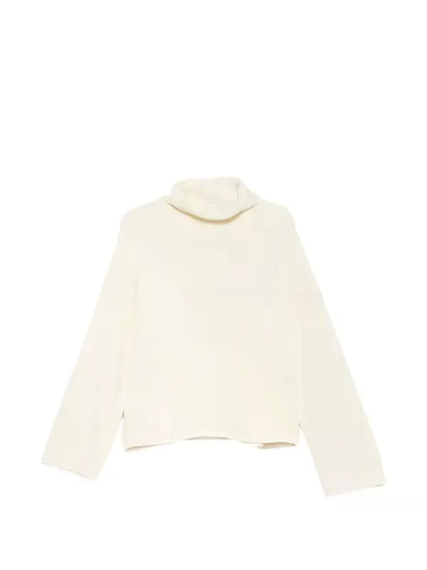 Almada Label High-neck Drop-shoulder Sweater
