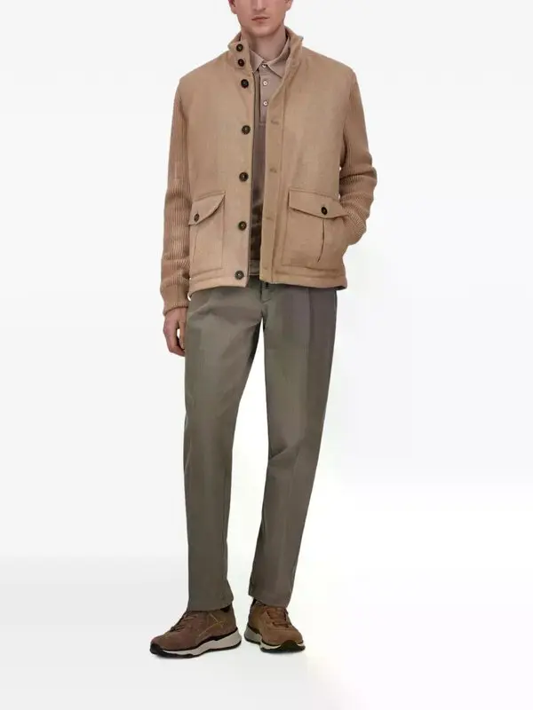 Herno Panelled Knitted Jacket