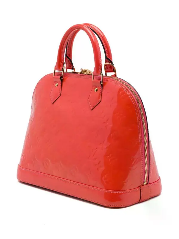 LOUIS VUITTON 2015 Monogram Vernis Alma Pm Satchel