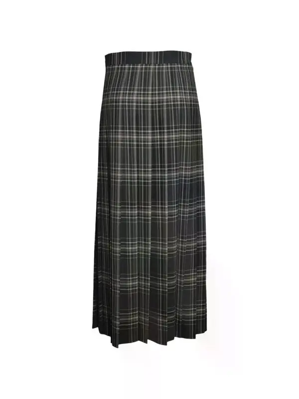 Max Mara Wool Batavia Pleated Skirt Dark