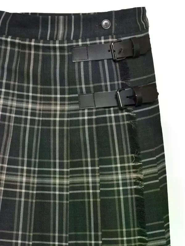 Max Mara Wool Batavia Pleated Skirt Dark