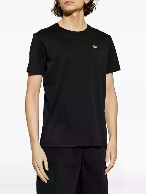 DIESEL® Cotton T-shirt With Mini Logo