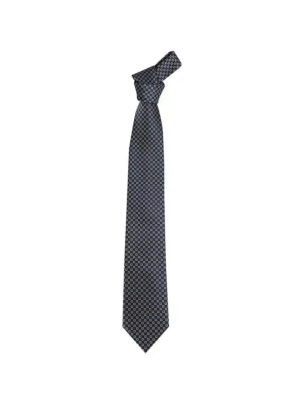 Zegna Geometric-pattern Silk Tie