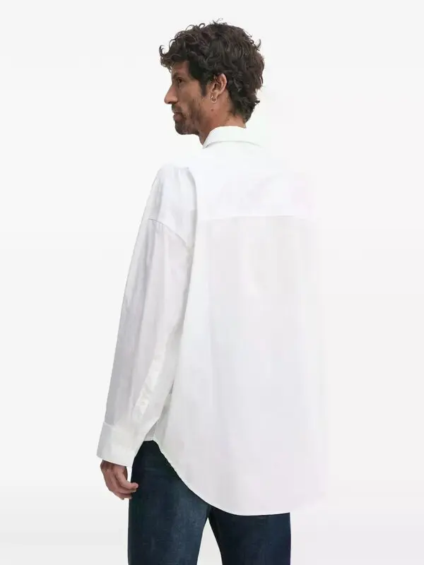 Michael Kors Oversized Stretch Cotton Poplin Shirt