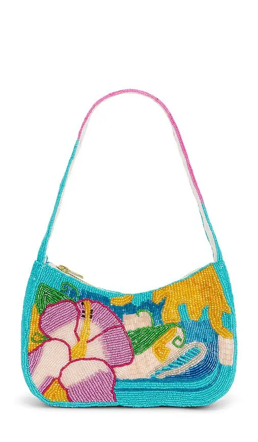 8 Other Reasons Beaded Floral Shoulder Bag