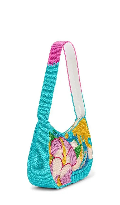8 Other Reasons Beaded Floral Shoulder Bag