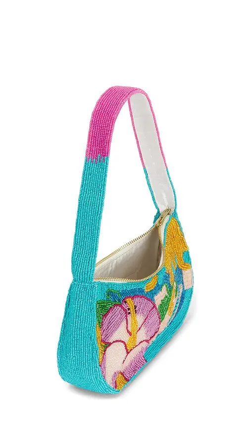 8 Other Reasons Beaded Floral Shoulder Bag