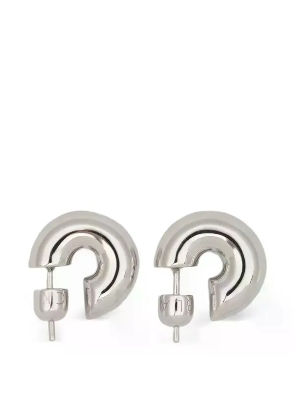 MARIA BLACK Medium Prima Hoop Earrings - Silver