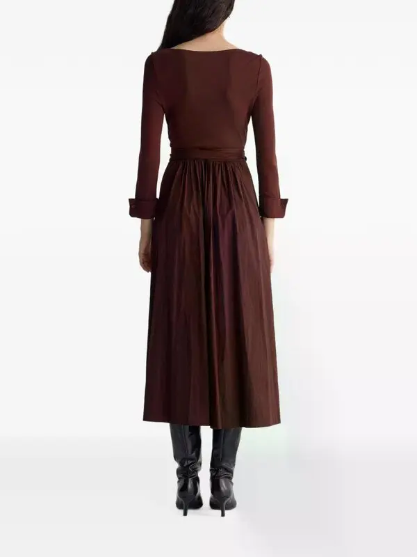 Diane Von Furstenberg Ballerina Wrap-style Belted Midi Dress