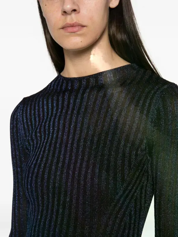 Missoni Ribbed-knit Long-sleeve Dress