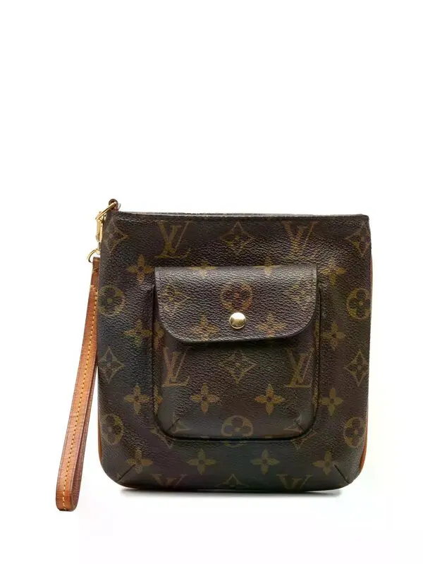 LOUIS VUITTON 2003 Monogram Partition Clutch Bag