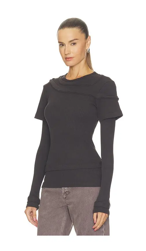 AGOLDE Harlon Top In Grey