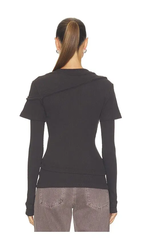 AGOLDE Harlon Top In Grey